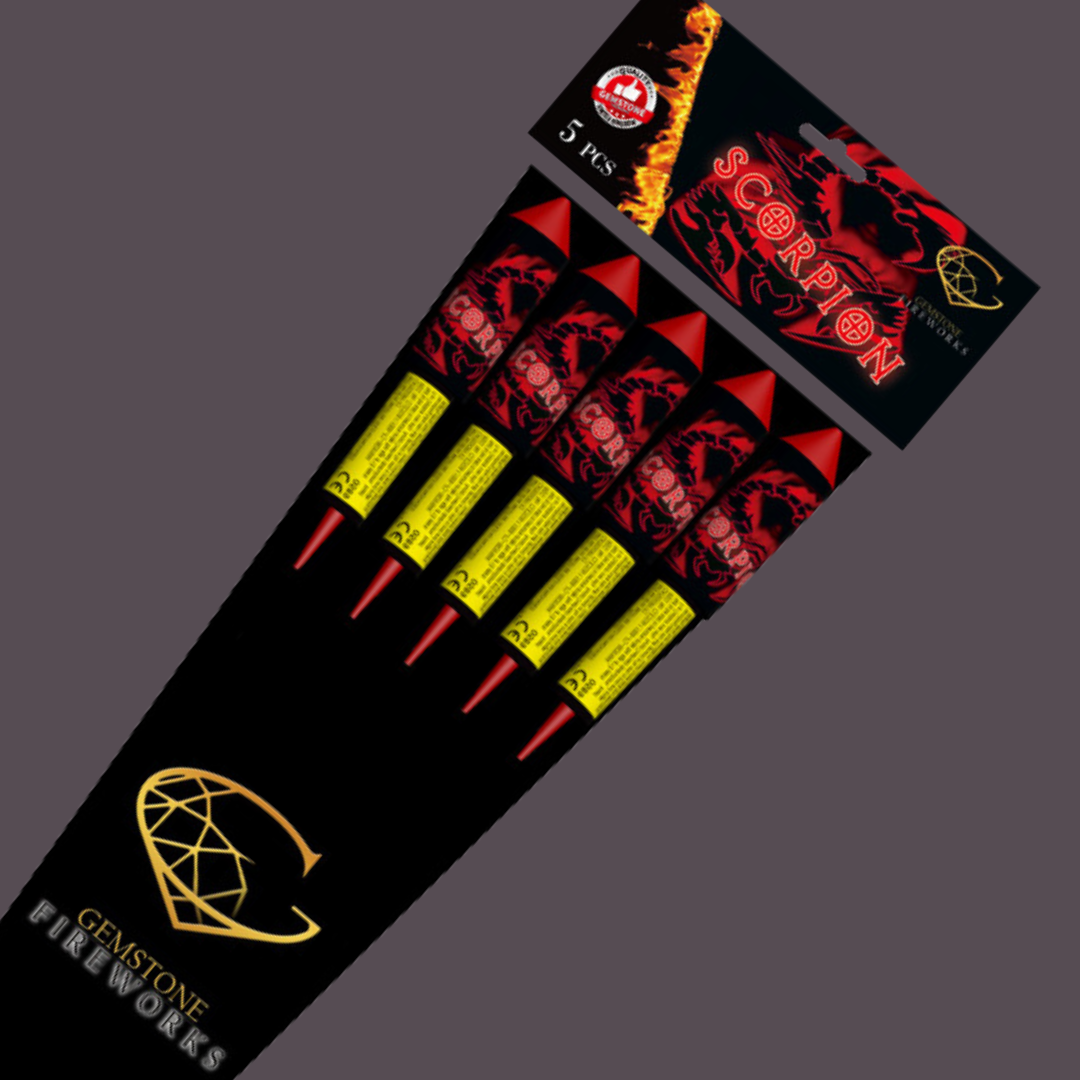 Scorpion Rockets by Gemstone Fireworks – Wakefield Fireworks