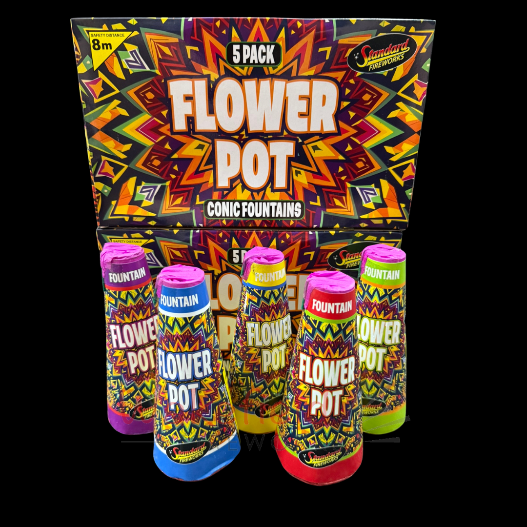 Flower Pot Fountains – Wakefield Fireworks