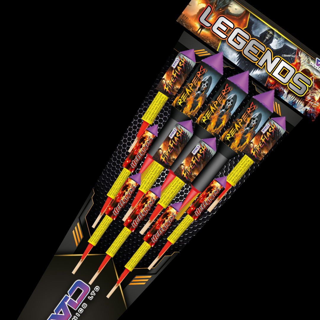 Legends Rocket Pack by Vivid Pyrotechnics – Wakefield Fireworks